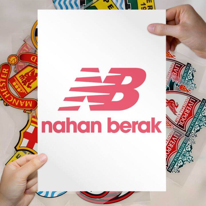 Sablon Print DTF Digital Logo Parodi New Balance Nahan Berak Siap Setrika Sendiri | Lazada Indonesia