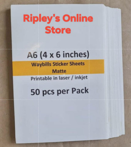 A4 & A6 (4"by6") Waybills Sticker Paper For Inkjet or Laserjet ...