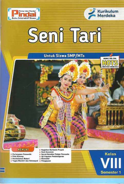 Buku LKS Seni Tari Kelas 8 SMP/MTs Kurikulum Merdeka Semester 1 | Lazada Indonesia