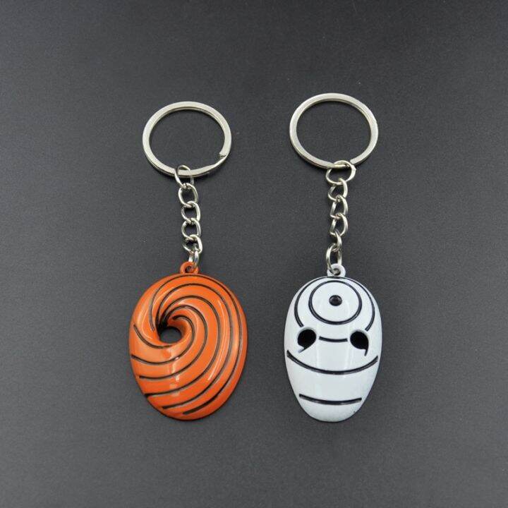Naruto Anime Keychain Cartoon Uchiha Obito UchihaMadara Naruto Metal ...