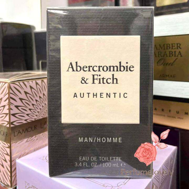 น้ำหอมแท้ Abercrombie & Fitch Authentic Man Homme Edt 100 ml. | Lazada ...