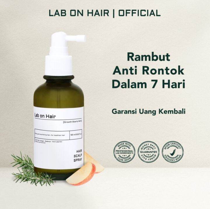 Lab On Hair Scalp Spray - Tonik Rambut Spray Anti Rontok dan Menguatkan ...