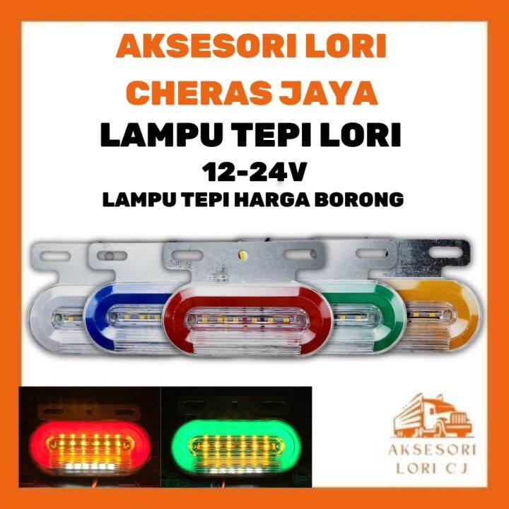 AKSESORI LORI CHERAS JAYA SIDE LAMP LED 12V / 24V LAMPU LORI TEPI LED ...