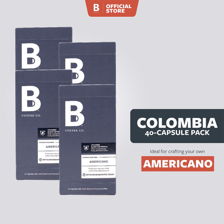 [Bundle Pack] B Coffee Co. Capsule Bundle 4 Packs of 10 Nespresso ...
