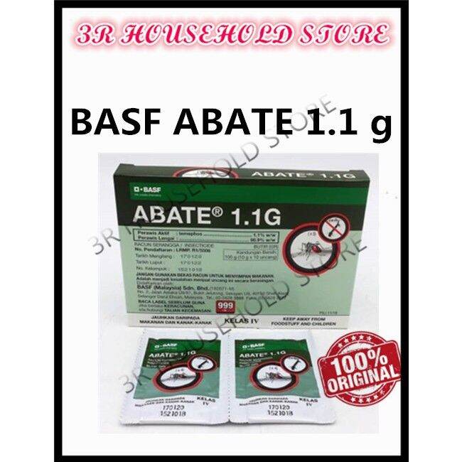ABATE MOSQUITO KILLER POWDER / SERBUK NYAMUK AEDES 10G 1 PACKET / UBAT ...