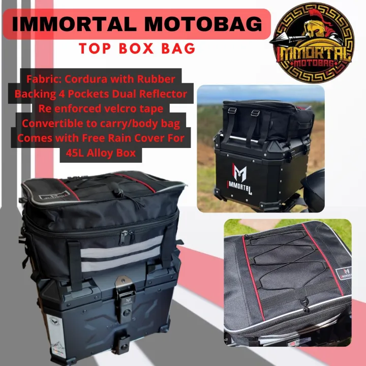 TFG NEW IMMORATAL MOTOBAG TOP BOX BAG | BAG ONLY | FOR 45L ALLOY BOX ...