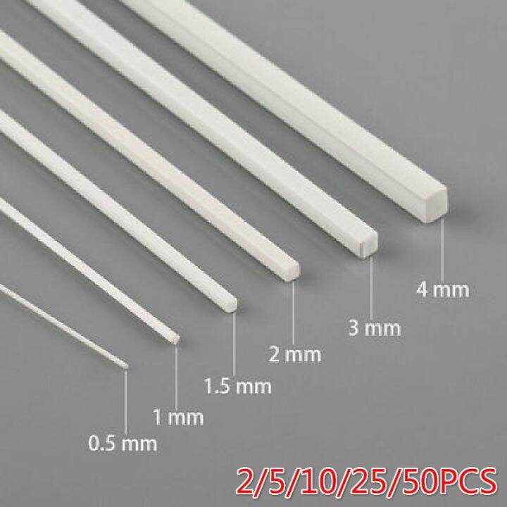 Abs Plastic White Square Rod Stick For Architecture Model Making ...
