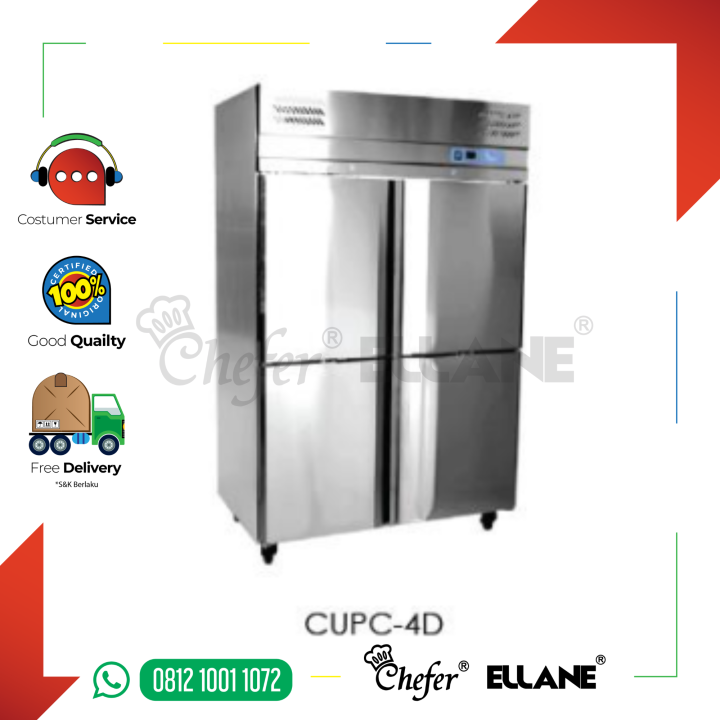 Stainless Steel Upright Chiller CUPC-4D / Standing Chiller 4 Pintu ...