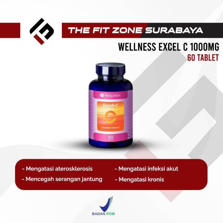 Wellness Excel C 1000mg 60 Tablet Vitamin C | Lazada Indonesia