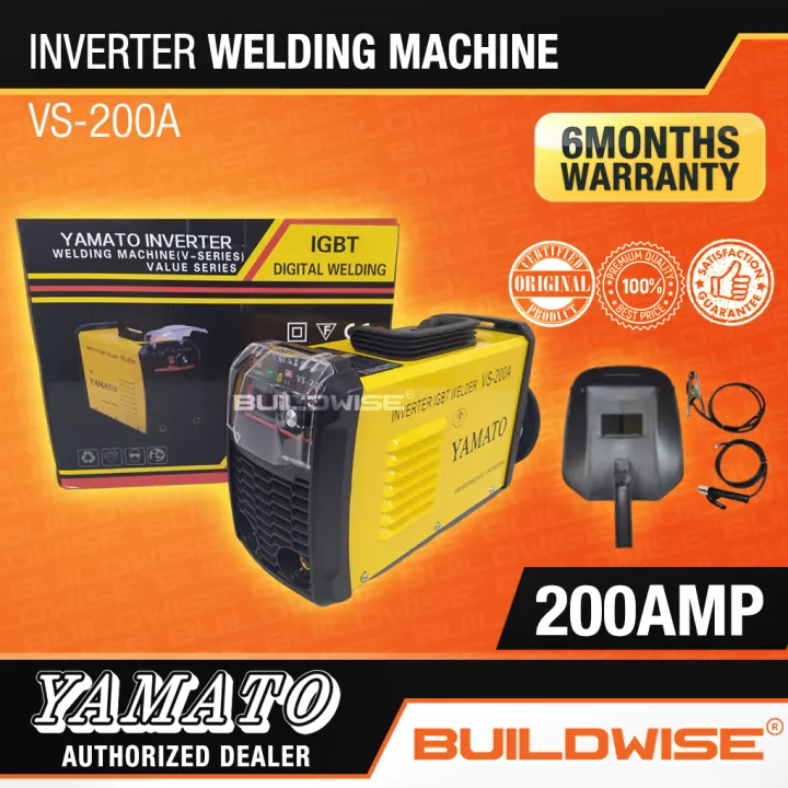 Yamato Inverter Welding Machine Heavy Duty VS-200A「BUILDWISE®」 | Lazada PH