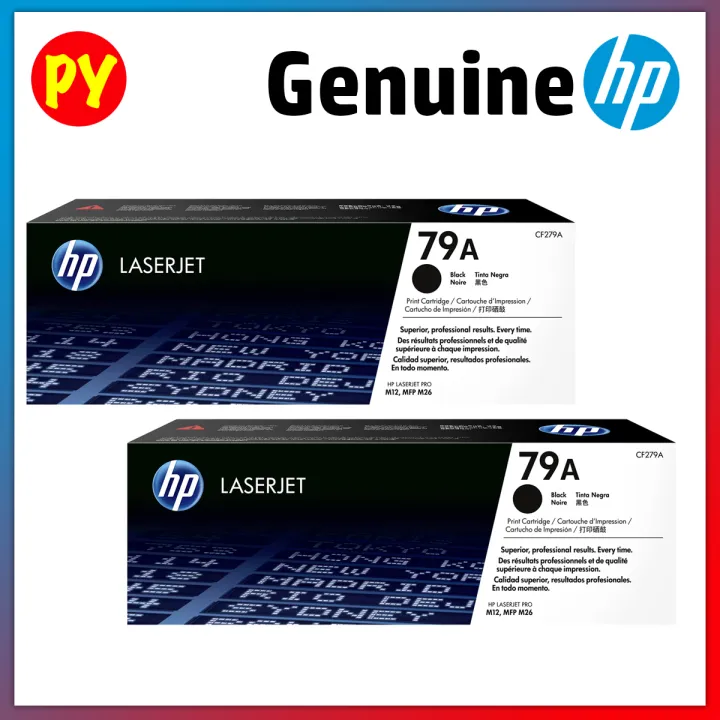 HP 79A Black Original LaserJet Toner CF279A for LaserJet Pro M12a, M12w, MFP M26a, MFP M26nw ...