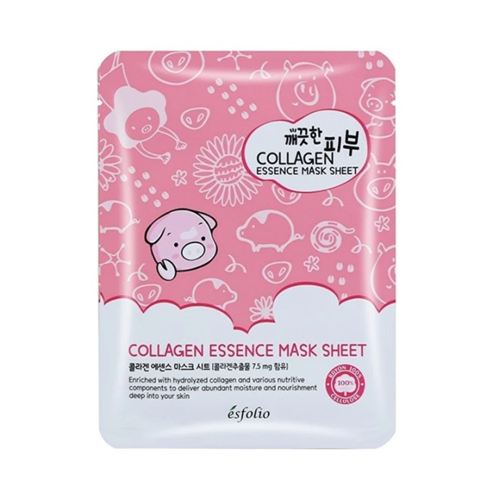 ESFOLIO PURE SKIN COLLAGEN ESSENCE MASK SHEET 25 ml. | Lazada.co.th