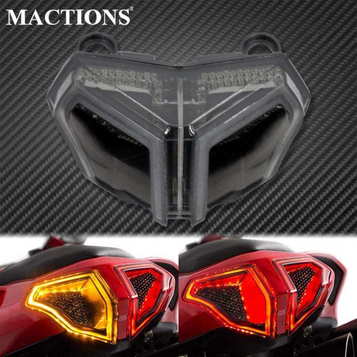Motorcycle E Mark Rear Tail Lamp Taillight LED Brake Turn Signals ...