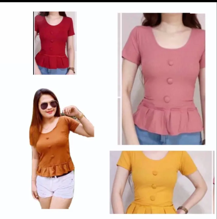 KOREAN STYLE CROP RAFFLES BOTTON (UNIQUEITO) | Lazada PH