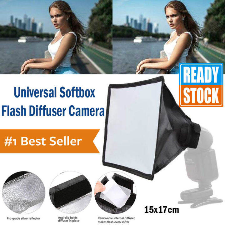 Universal Softbox Flash Diffuser Camera DSLR 15 x 17 cm Light Photo ...