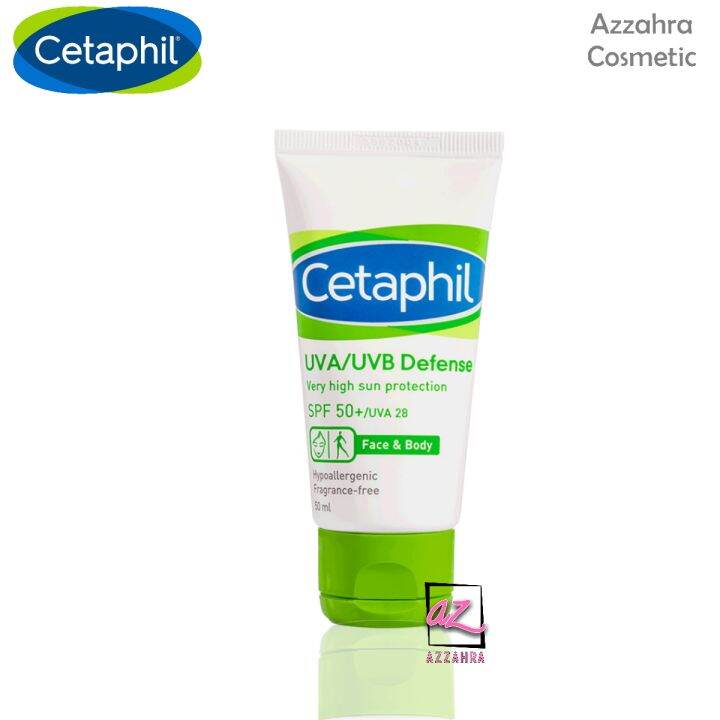 CETAPHIL UVA/UVB Defense SPF50+ 50mL | Face Body Protection | Sun block ...
