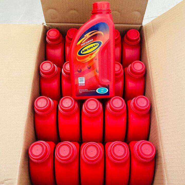 1 DUS OIL MOTOR OLI MESRAN SAE40 1L SAE 40 OLI PERTAMINA ORIGINAL ...