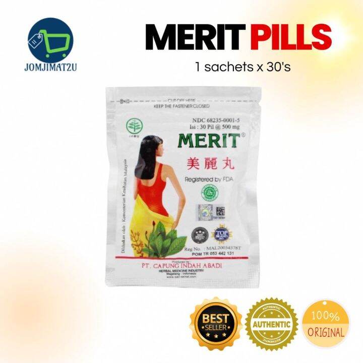 Jamu MERIT 1 sachet x 30 Pills (100% Original) | Lazada