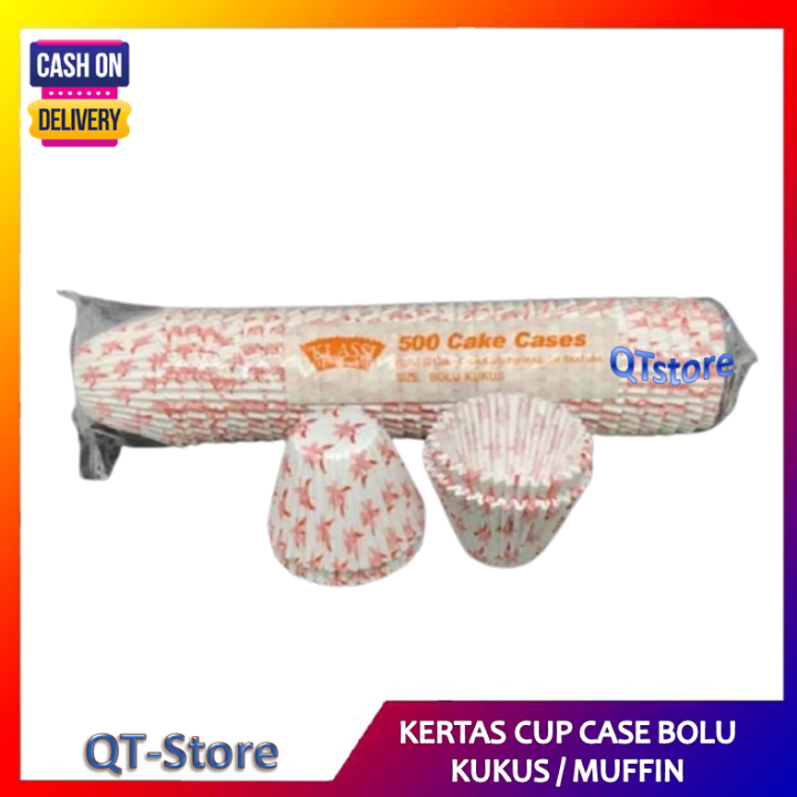 Kertas Cup Case Bolu Kukus / Muffin isi 500 pcs Ukuran Besar 12.5 Cm ...