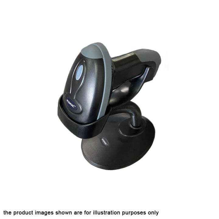 Posmac PS-1800 USB Laser Barcode Scanner Auto Scan With Stand | Lazada