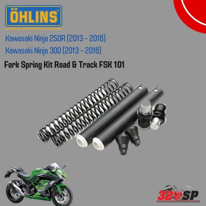 สปริงโช๊คหน้า NINJA 250R - 300 SPRING KIT OHLINS FSK101 | Lazada.co.th