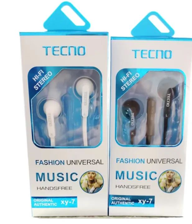 Tecno 3.5mm Jack Hi-Fi Universal Stereo Sound Wired Earphone w/ Built ...