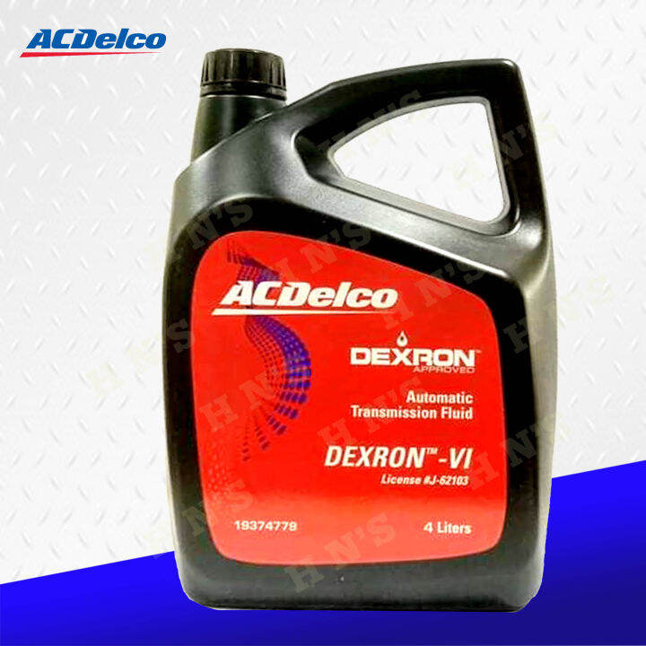 ACDelco DEXRON VI ATF Automatic Transmission Fluid 4L ( 4 Liters ...