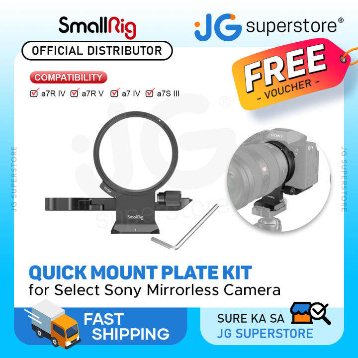 SmallRig Rotatable Quick Horizontal to Vertical Mount Plate Kit with Arca-Type Manfrotto RC2 QR ...