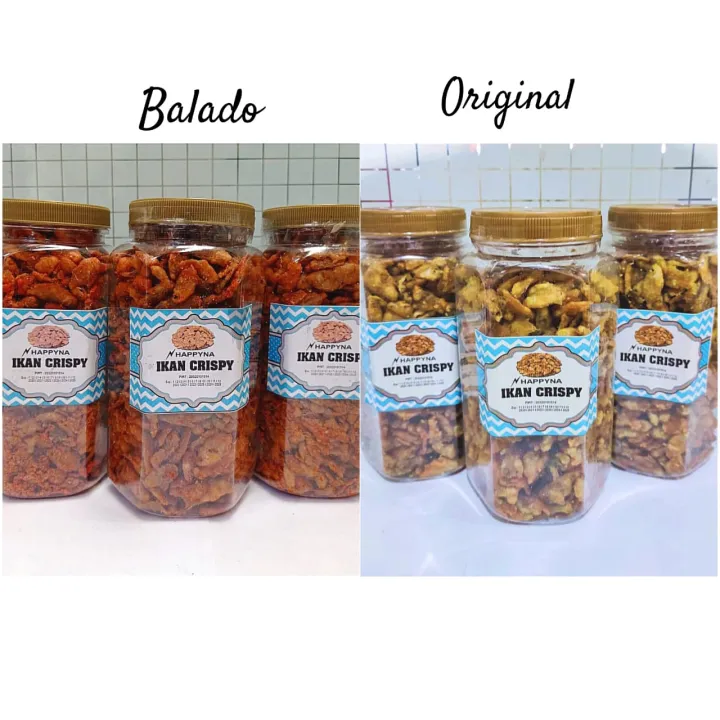 Baby Fish Crispy Bumbu Original dan Balado / Baby Fish Krispy / Ikan ...