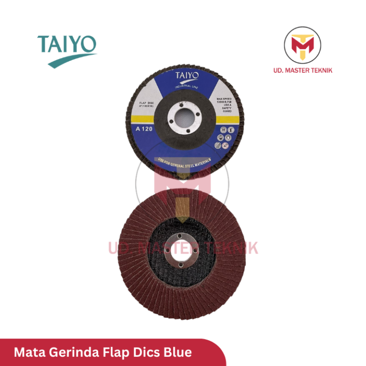 Mata Gerinda Amplas Susun / Flap Disc Taiyo Blue 100x16 #60, #80, #100, #120 TAIYO | Lazada ...