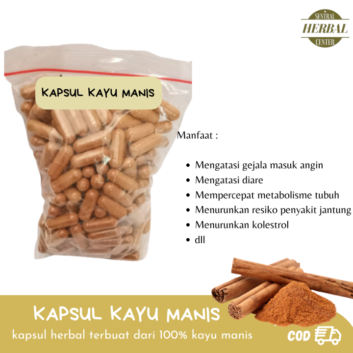 Kapsul Herbal Untuk Kesehatan KAYU MANIS | PEGAGAN | TEMULAWAK | KENCUR ...