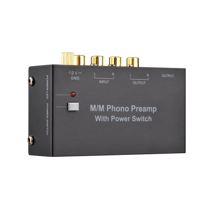 [okoogee]M/M Phono Preamp with Power Switch Ultra-compact Phono ...