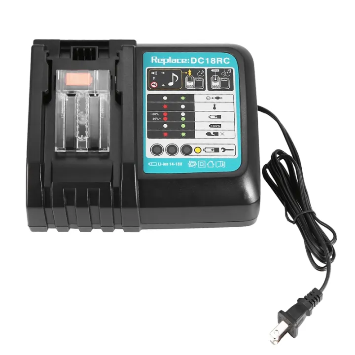 Li-Ion Battery Charger 3A Charging Current For Makita 14.4V 18V Bl1830 ...