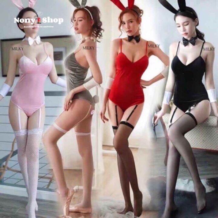ชุดบันนี่ 💢รุ่น BN002 กำมะหยี่🔥ชุดนอนไม่ได้นอน ชุดนอนเซ็กซี่ พร้อมส่งจากไทย | Lazada.co.th