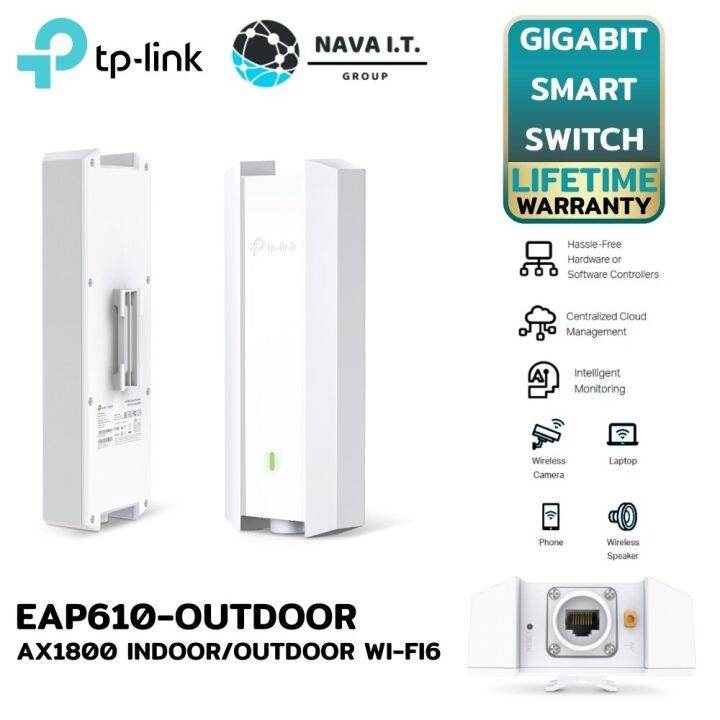 TP-LINK EAP610-Outdoor AX1800 Indoor/Outdoor WiFi 6 Access Point ประกัน ...