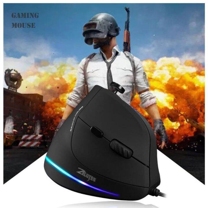 【FBB mouse】 ZELOTES C-18 USB Wired Vertical Gaming Mouse 10000DPI 11 ...