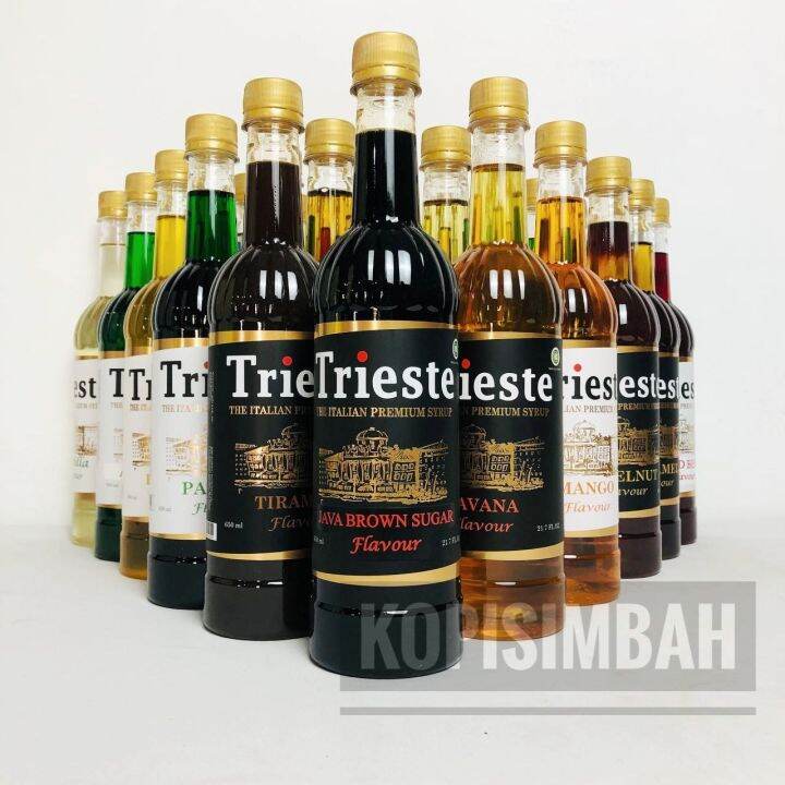 Syrup TRIESTE All Varian 650 ml Italian Premium Sirup Flavoured Minuman ...