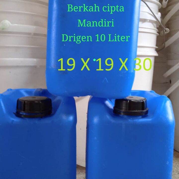 jerigen 10liter Jerigen putih minyak 10 liter Derigen 10liter Drigen ...