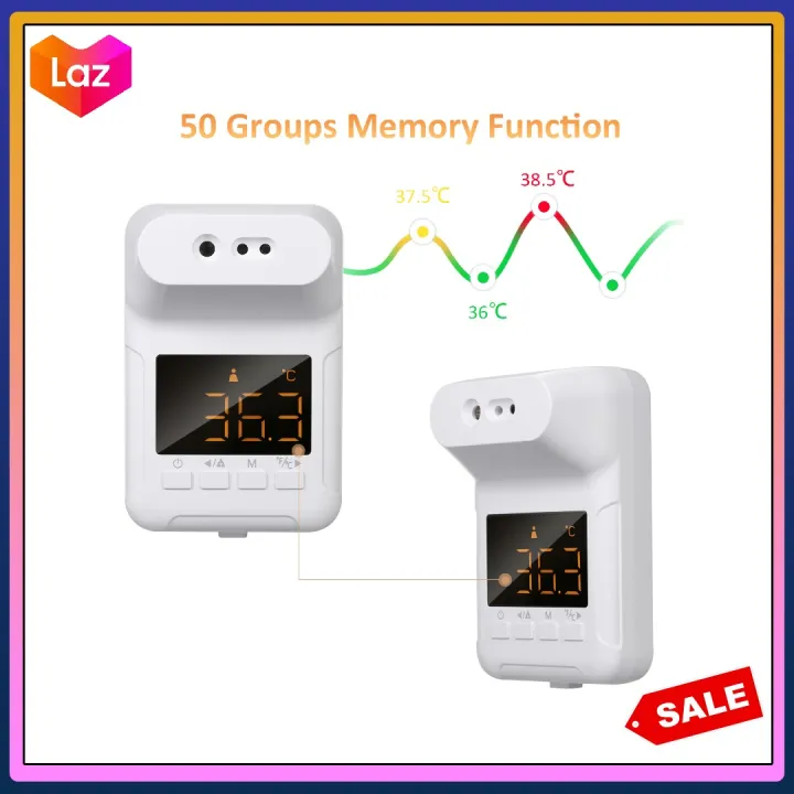 K3 K3S Non-Contact Infrared Temperature Measurement Forehead with Fever Alarm Wall-mounted ...