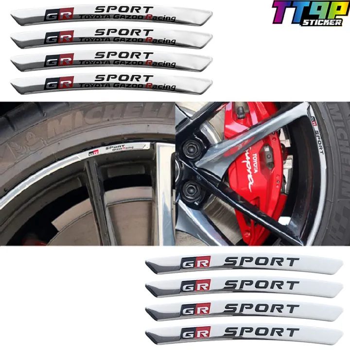 TOYOTA GR Wheel Hub Decoration Logo Refitted Car Logo Wheel Hub Logo ...