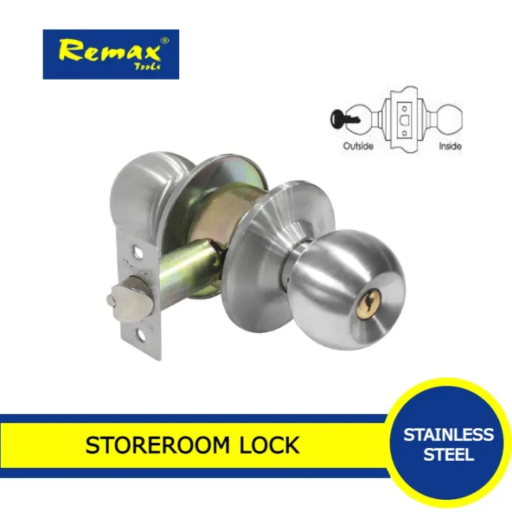 Remax Storeroom Door Lock Round Design Stainless Steel (SS) (LOCAL ...