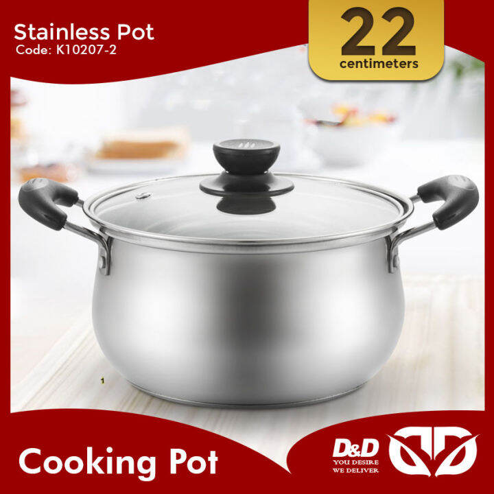 D&D | K10207(1/2) New Stainless Steel Cooking Pot / Milk Pot (20CM ...