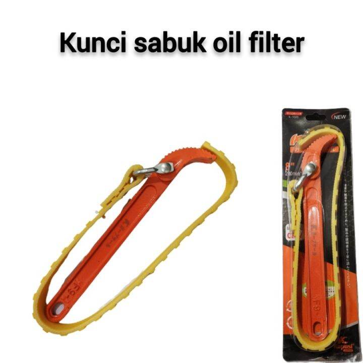 KUNCI OLI FILTER MODEL SABUK / BELT 8 INCH - WRENCH FOR OIL FILTER ...