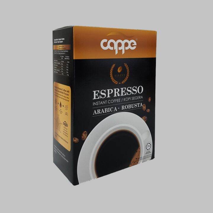 Cappe Espresso Instant Coffee (20 Sachets x 2g) | Lazada