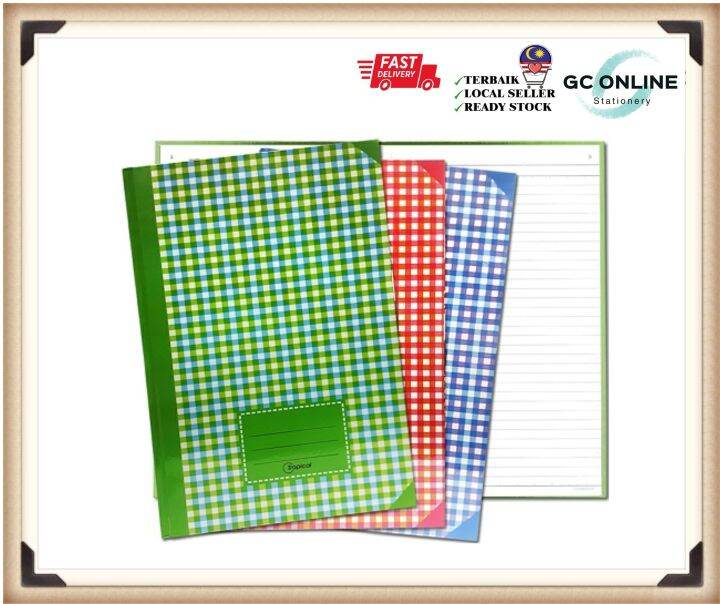 Tropical F4 Hardcover Foolscap Book ( Numbering ) / Buku Log Hardcover ...