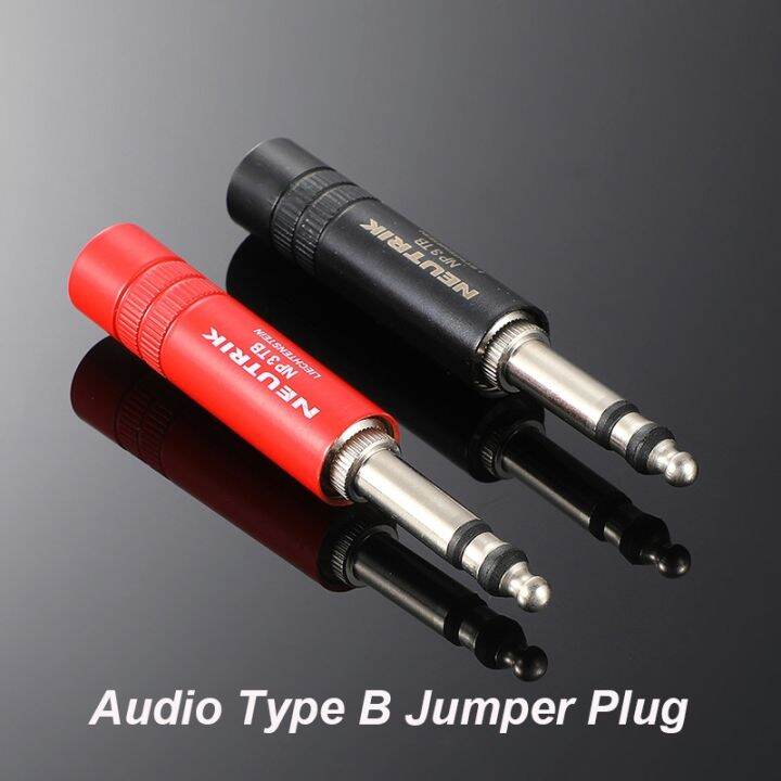 【cw】 NP3TB R Audio Patch Cord 6.35 Plug TB1/4 Standard MIL Type Connector 24 Panel Terminal ...