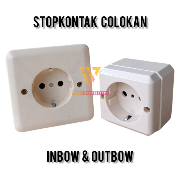 Stopkontak Dexta Model Tempel dan Tanam Inbow Outbow Berkualitas SNI - Model DX-806 | Lazada ...