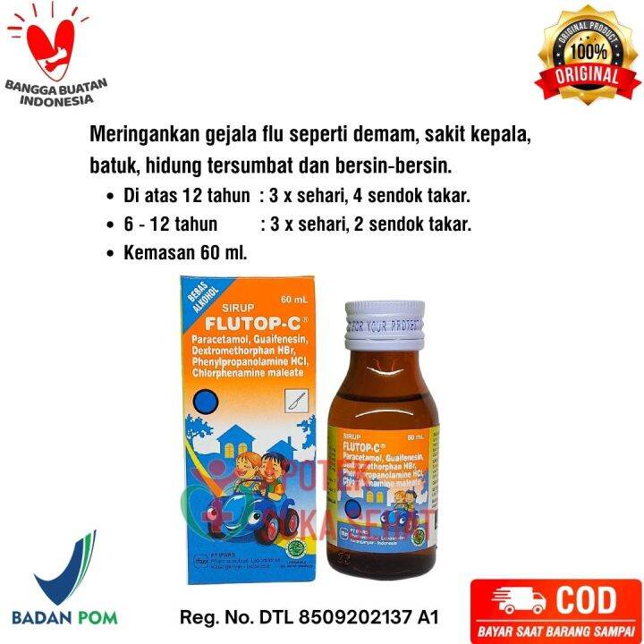 FLUTOP-C SIRUP 60 ML | Lazada Indonesia