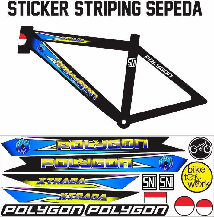 STRIPING STIKER VARIASI BUAT SEPEDA MTB MOTIF STIKER / VARIASI BIKE ALL ...