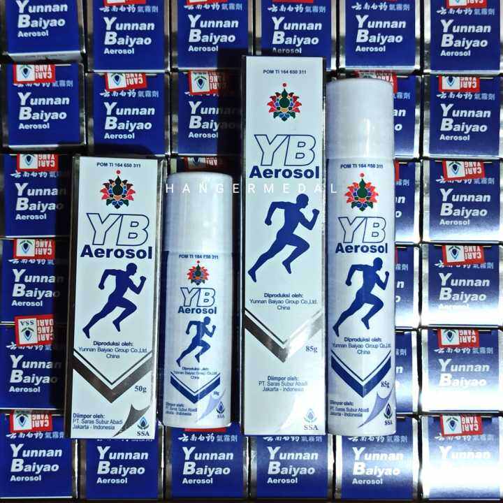 YB Aerosol Spray Pereda Nyeri Pegel Bengkak Kram lari cidera olahraga ...